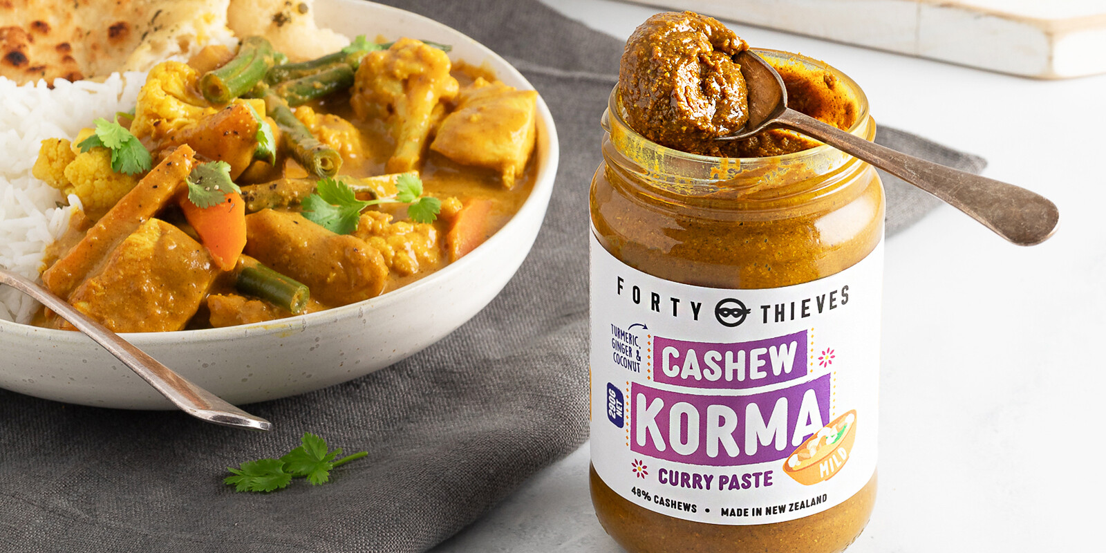 NEW: Cashew Korma Paste: Creamy Curry Made Easy